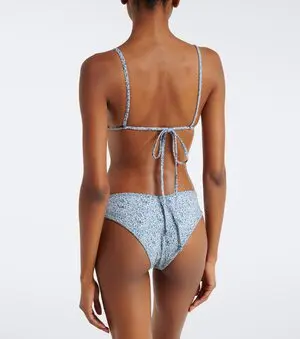 MONTCE Devin Bikini Top Floral Print - Blue