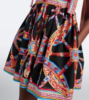 Dolce & Gabbana Carretto Cotton Mini Dress