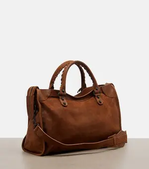 Balenciaga Le City Medium Leather Top-handle Bag - Brown