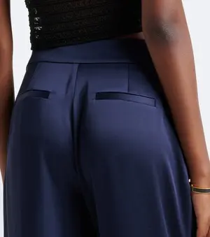 Simkhai Kyra High-rise Satin Wide-leg Pants
