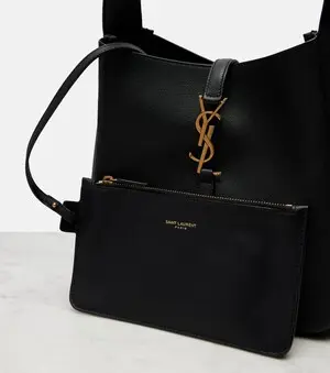 Saint Laurent Le 5 A 7 Leather Crossbody Bag - Black