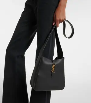 Saint Laurent Le 5 A 7 Leather Crossbody Bag - Black