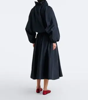 PATOU Shirred Midi Skirt