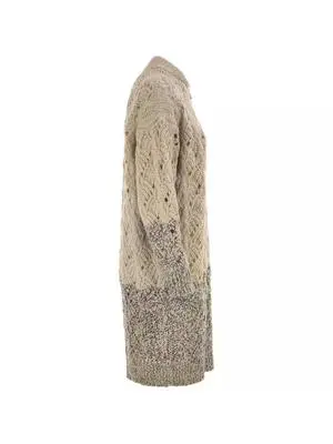Fabiana Filippi Openwork Knit Zip-up Cardigan