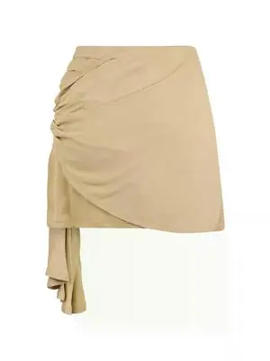 Alberta Ferretti Draped Wrap Mini Skirt