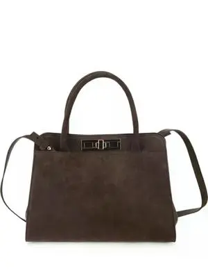 Fabiana Filippi Suede Tote Bag - Brown