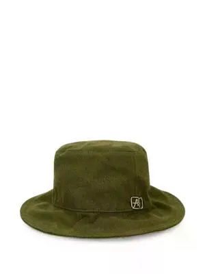 Alberta Ferretti Logo Plaque Wide-brim Bucket Hat - Green