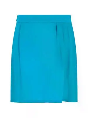 Alberta Ferretti Asymmetrical Pleated Mini Skirt