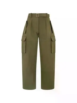 Alberta Ferretti Belted Cargo Pants