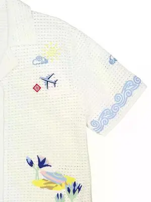 Casablanca Oasis Crochet-knit Shirt