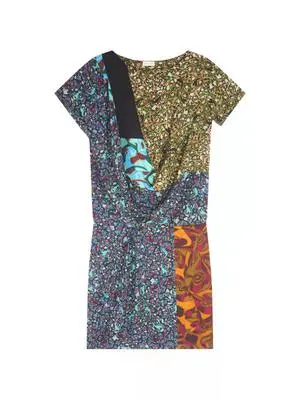 Dries Van Noten Draped Viscose Dress