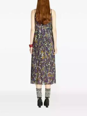 Dries Van Noten Embroidered Slip Dress