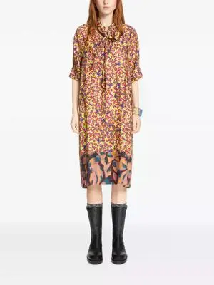 Dries Van Noten Leather Biker Boots With Buckle Detail
