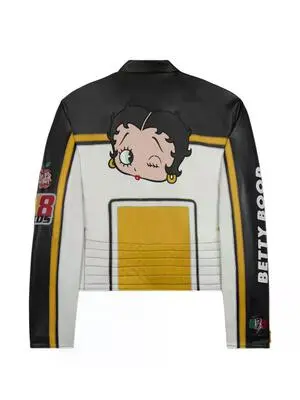 Gcds X Betty Boop Leather Biker Jacket
