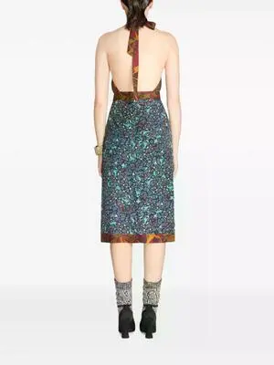 Dries Van Noten Viscose Halterneck Dress