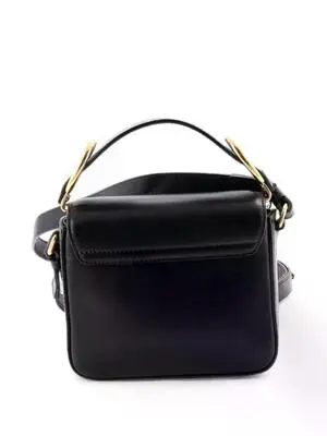 Chloé C Flap Bag Mini Crossbody Bag - Black