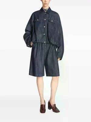 Dries Van Noten Gathered Denim Jacket