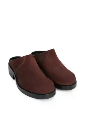 Dries Van Noten Suede Workwear Mules
