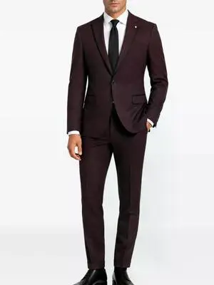 ROBERTO VINCENTI Textured Single-breasted Suit