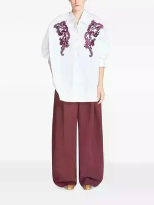 Dries Van Noten Embroidered Cocoon Shirt