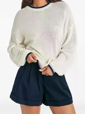 SEROYA Kris Contrast-trim Sweater