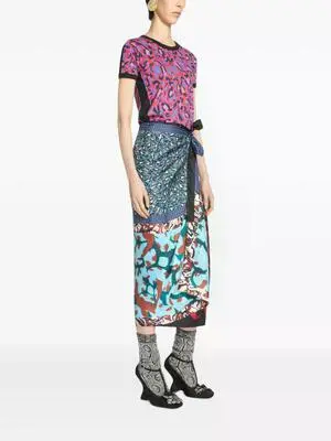 Dries Van Noten Fitted Contrast Seam T-shirt