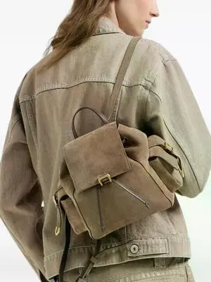 Brunello Cucinelli Suede Sartorial Backpack