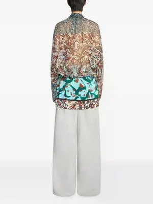 Dries Van Noten Mini Printed Wrap Skirt