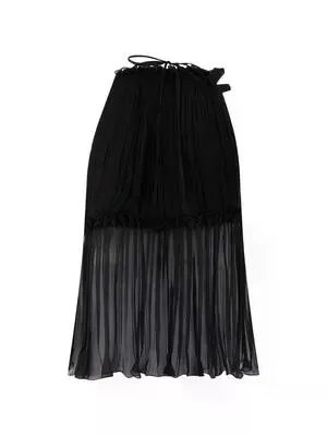 Alberta Ferretti Pleated Ruffled Halter Neck Top