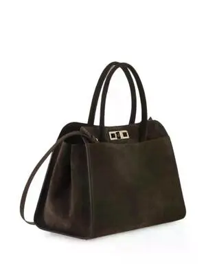 Fabiana Filippi Large Suede Tote Bag - Brown