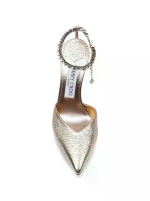JIMMY CHOO Saeda Crystal-embellished Pumps