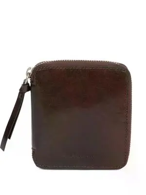 Dries Van Noten Zip Leather Wallet - Brown