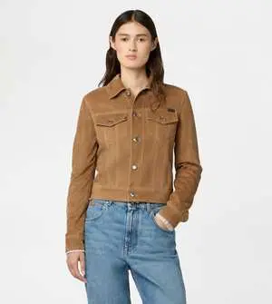 TOD'S Trucker Jacket In Pashmy Suede