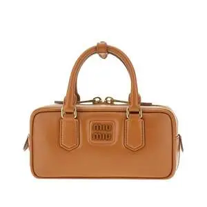 Miu Miu Arcadie Small Padded Nappa Leather Bag - Brown
