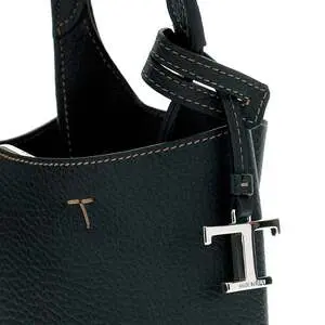 TOD'S Grained Leather Mini Shopping Bag