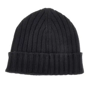 C.P. COMPANY Knitted Beanie Hat With Logo Patch - Blue
