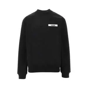 Jacquemus Grosgrain Logo Sweatshirt - Black