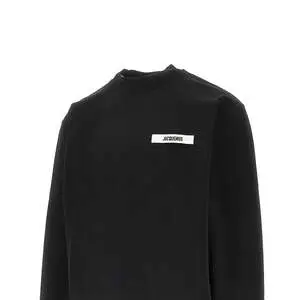 Jacquemus Grosgrain Logo Sweatshirt - Black