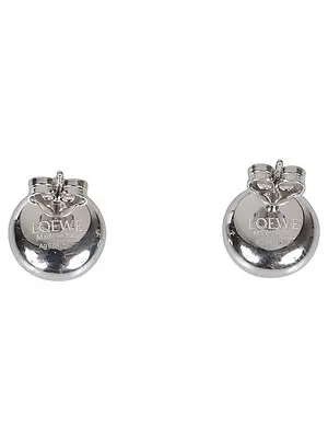 Loewe Anagram Pebble Sterling Stud Earrings