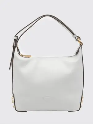 TOD'S Small Gmt Handbag In Smooth Calfskin Leather - White