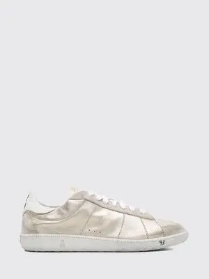 Patrizia Pepe 93 Laminated Leather Sneakers - Gold