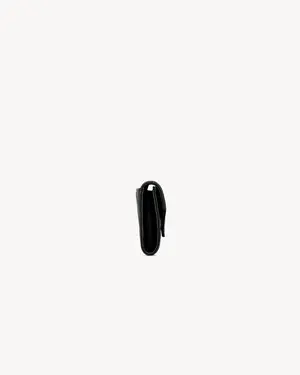 Saint Laurent Cassandre Matelassé Small Envelope Wallet In Grain De Poudre Leather