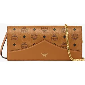 Mcm Small Diamond Clutch In Visetos Leather Mix