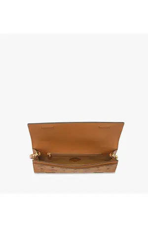 Mcm Small Diamond Clutch In Visetos Leather Mix