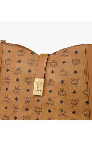 Mcm Large Tracy Hobo In Visetos