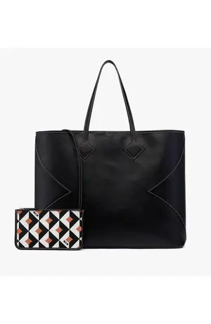 Mcm X-large Dia Shopper In Calfskin