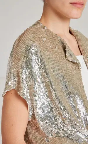 TEMPERLEY LONDON Filigree Jacket - Silver