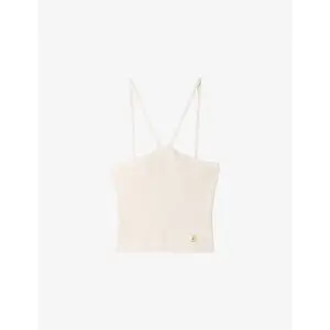 Sandro Ribbed Halter Knit Top