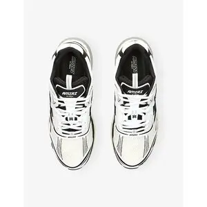 Amiri M-tech Mesh And Leather Trainers - White/blk