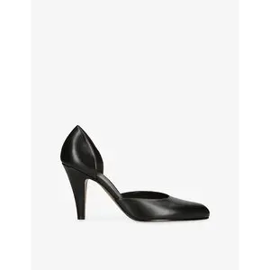THE ROW Ornella D'orsay High-heel Leather Pumps - Black